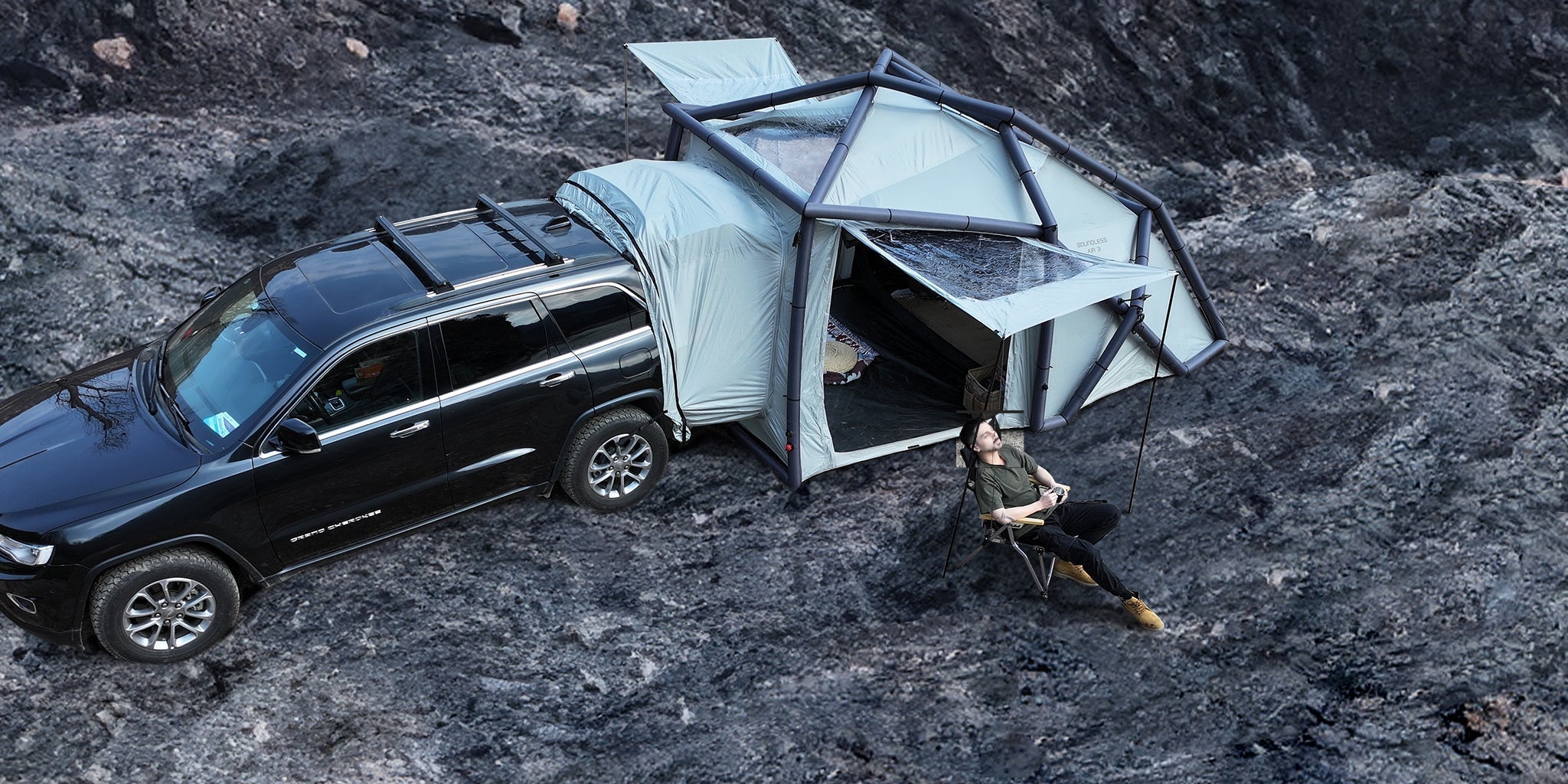 KingCamp BOUNDLESS AIR3 Inflatable SUV Tent – The Ultimate Road Trip C ...