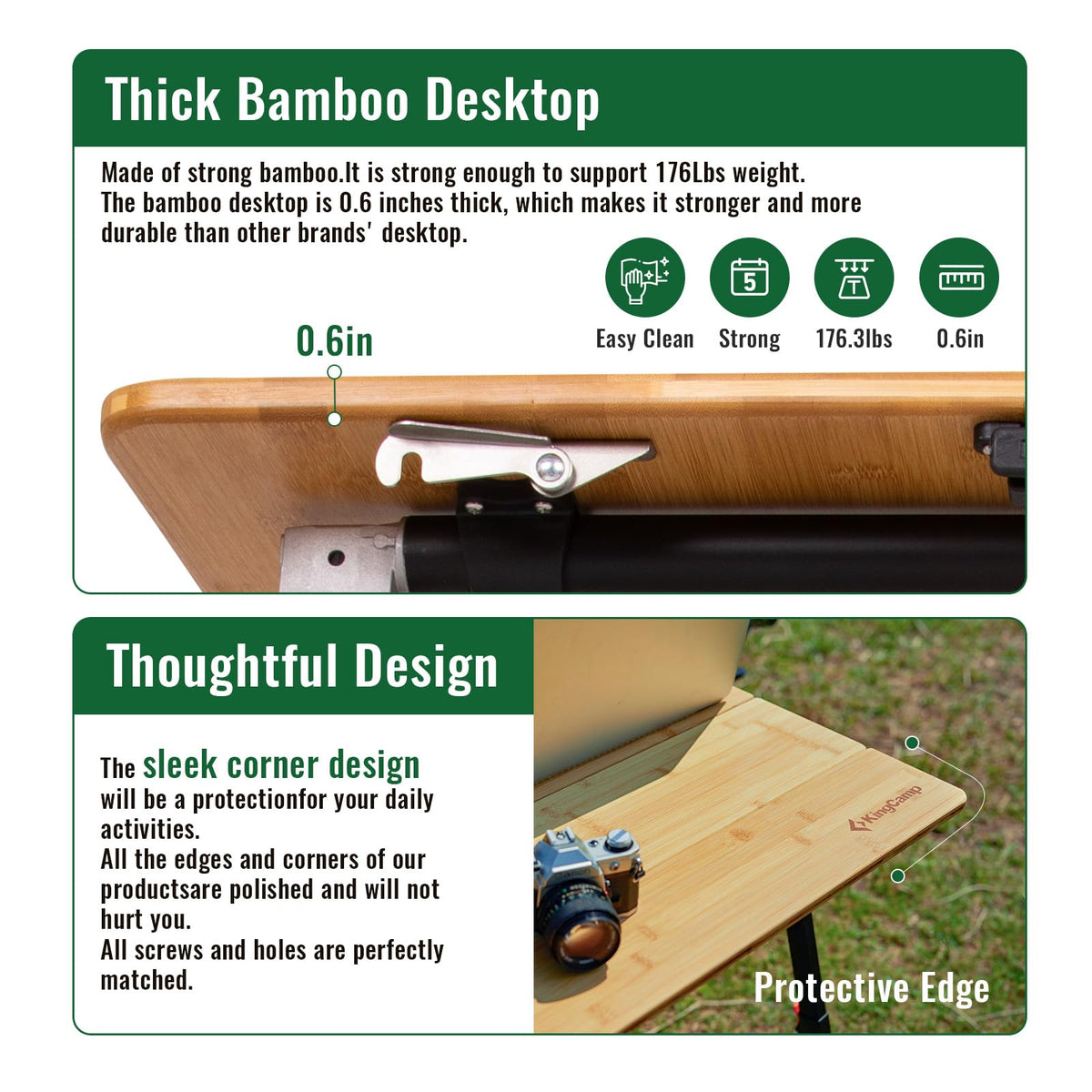 KingCamp BAMBOO Folding Camping Table Pro – KingCamp Outdoors