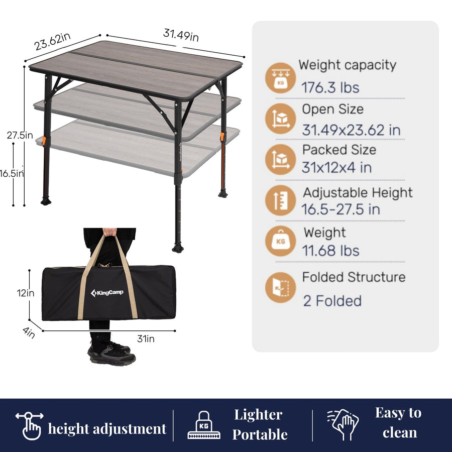 Camping Tables - Versatile & Sturdy Outdoor Surfaces | KingCamp ...