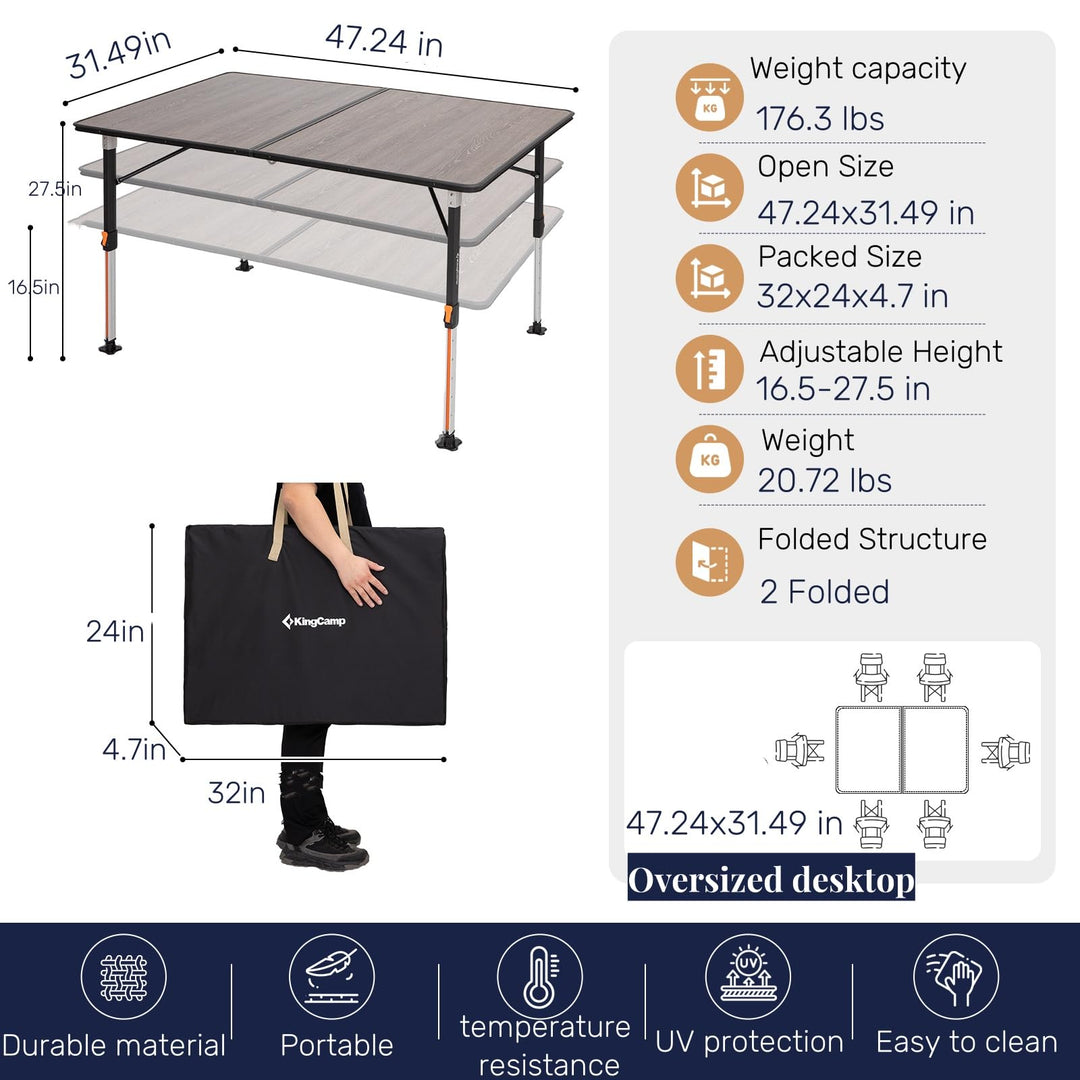 Camping Tables - Versatile & Sturdy Outdoor Surfaces | KingCamp ...