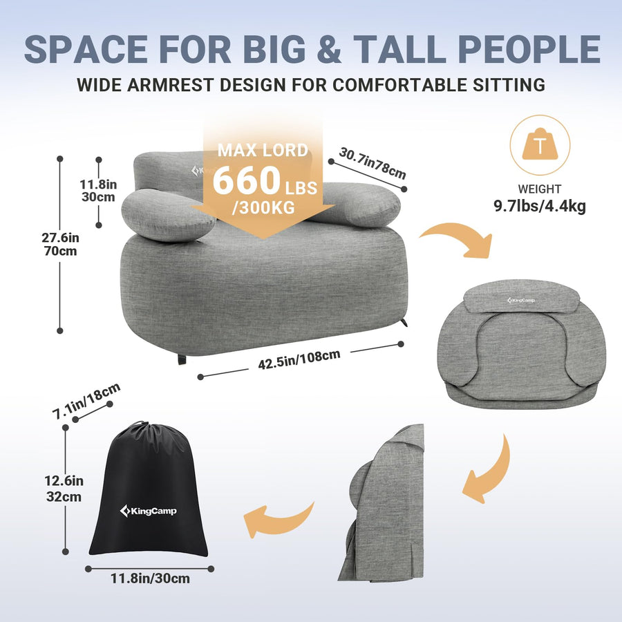Inflatable Sofas: Comfortable, Portable for Outdoor & Indoor – KingCamp ...