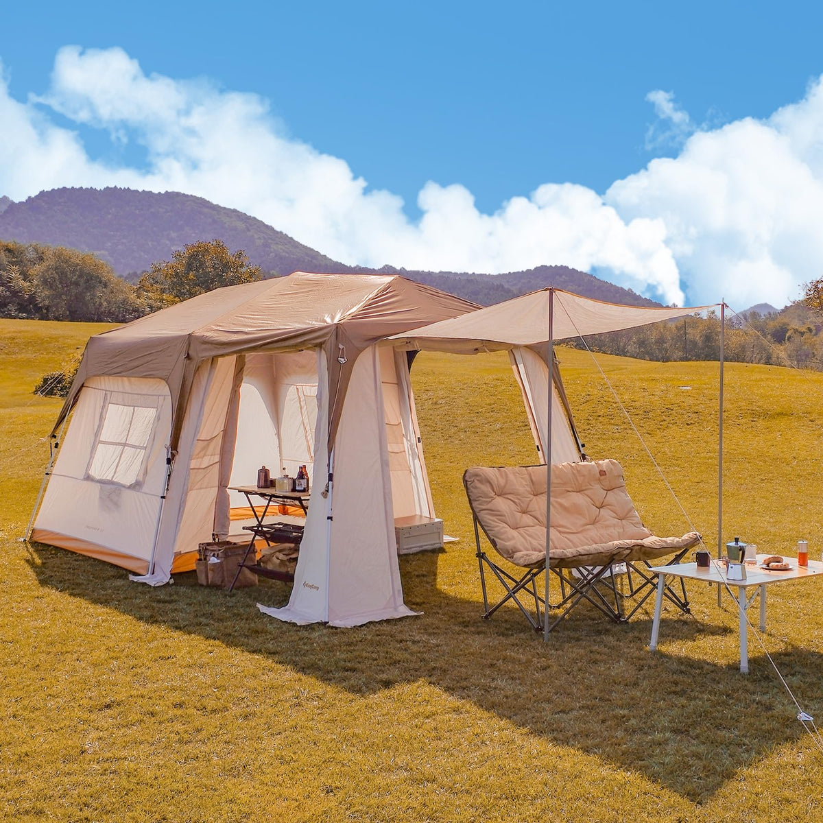 KingCamp Mountain In T2 Quick-Setup Cabin Tent – KingCamp Outdoors