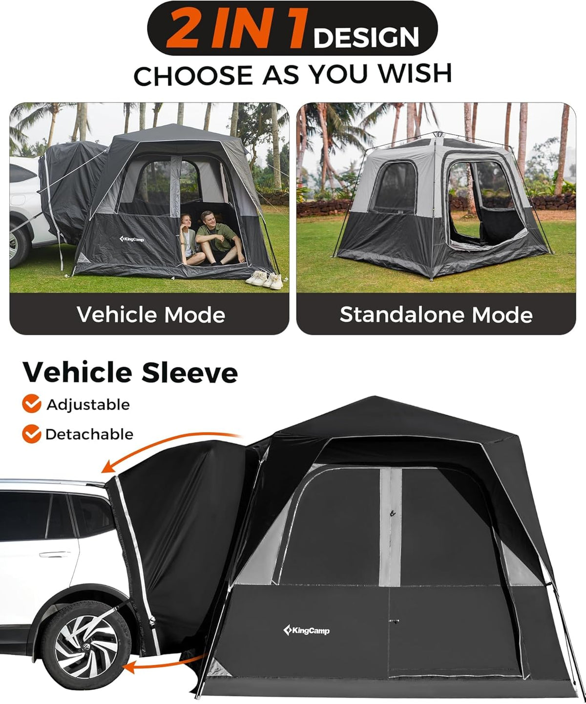 KingCamp BOUNDLESS X3 Car Camping Tent – KingCamp Outdoors