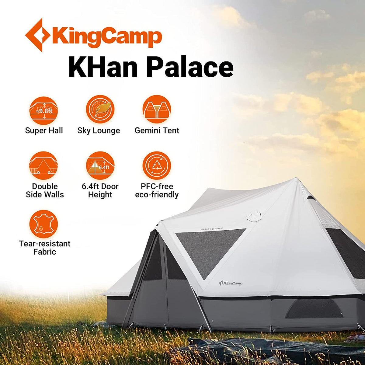 KingCamp Khan Palace Glamping Tent – KingCamp Outdoors