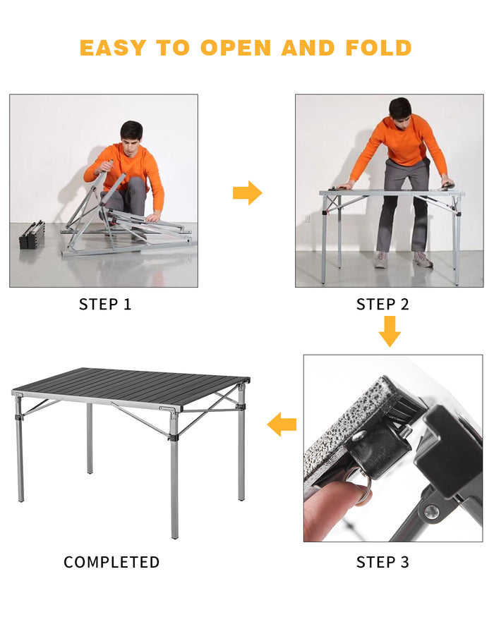 4-6 Person Lightweight Folding Tables from KingCamp Outdoors