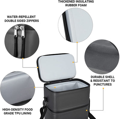 KingCamp Outdoor Portable 16 Cans Double Layer Cooler Bag – KingCamp ...