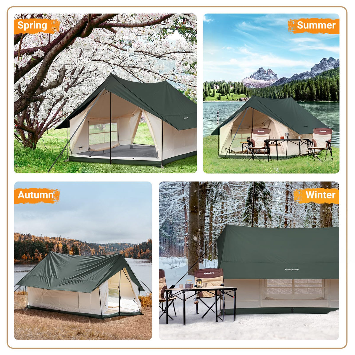 KingCamp Mountain In C2 Cabin Family Tent – KingCamp Outdoors
