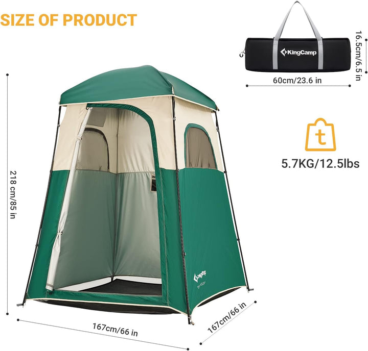 Shower Tents - Portable & Private Outdoor Bathrooms | KingCamp ...