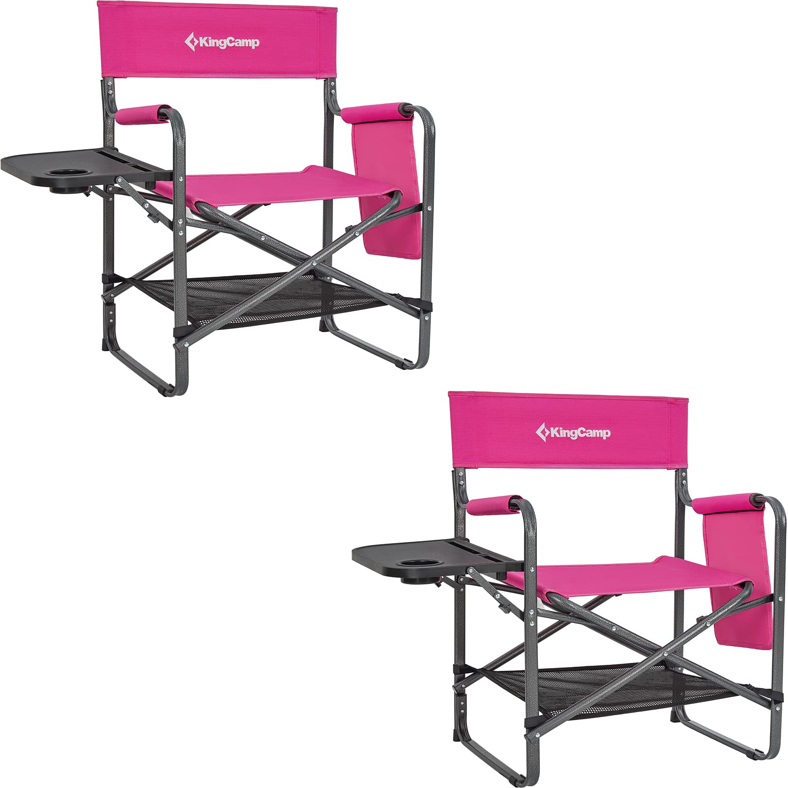 King camp chair with side table store
