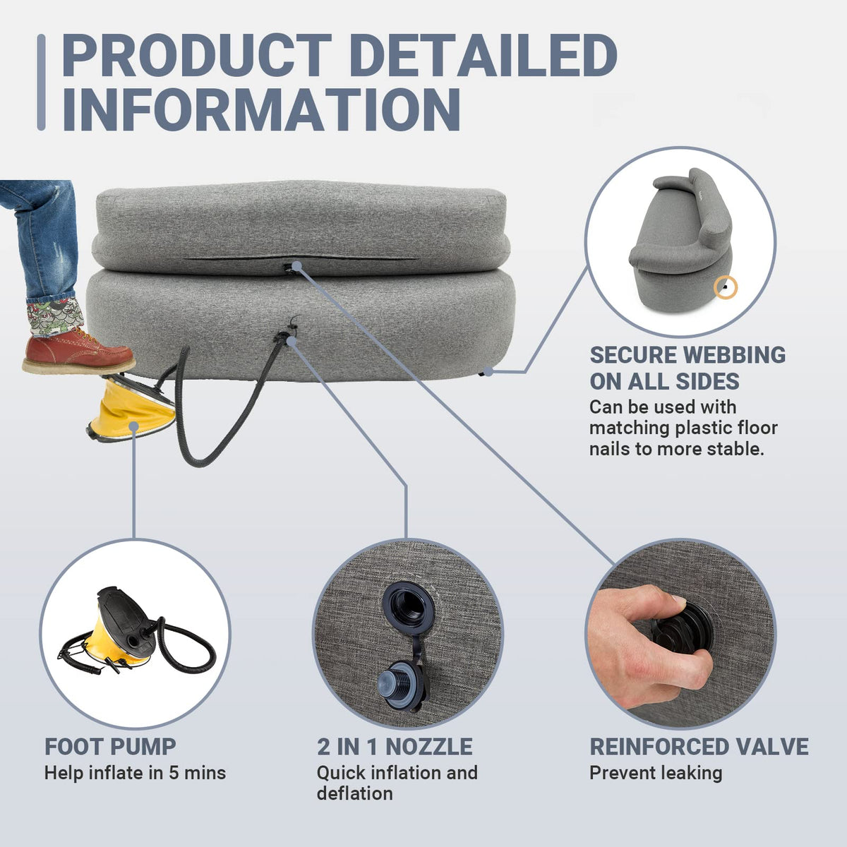KingCamp Premium Inflatable Sofa Set: Unmatched Comfort and Convenience ...